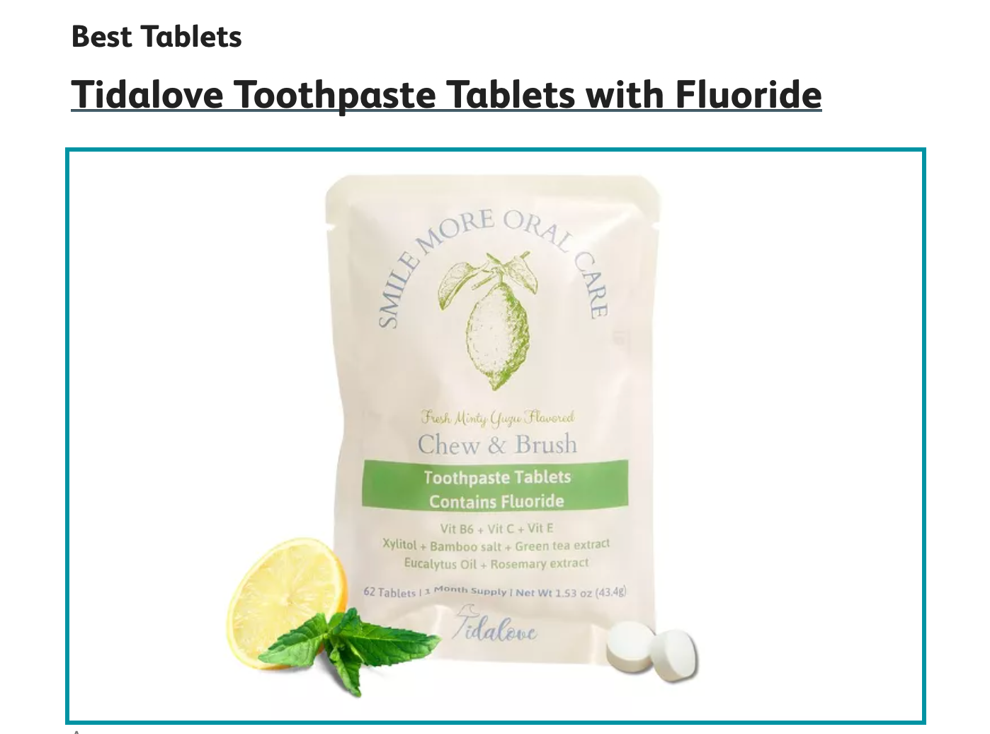 Best Toothpaste Tablets in 2024 – Tidalove